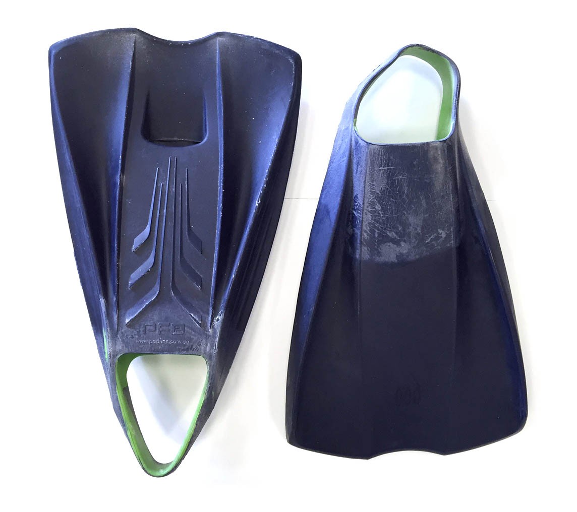 Palmes de bodyboard POD PF2 (Mauve/Vert) | Loisirs 3000
